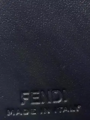 Fendi 2020s Baguette Micro Jacquard Trifold Wallet - Blue