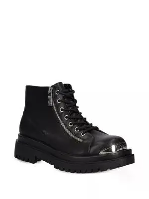 Just Cavalli Side-zip Lace-up Boots