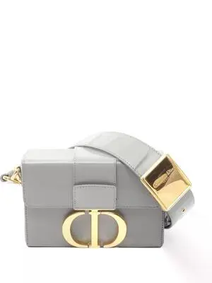 Dior 2010s 30 Montaigne Leather Crossbody Bag - Grey