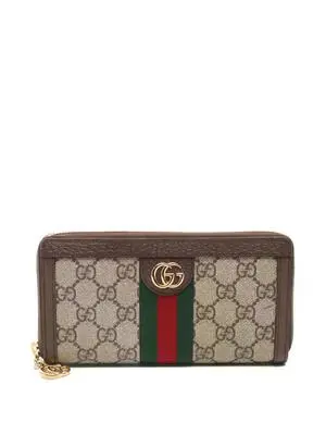 Gucci 2010s Ophidia Zip Wallet - Neutrals