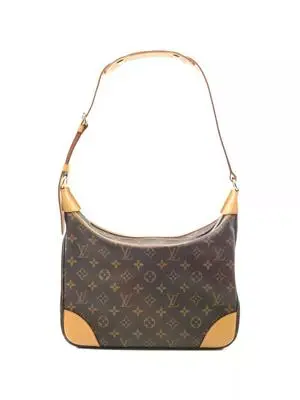 LOUIS VUITTON 2004 Pm Boulogne Monogram Shoulder Bag - Brown