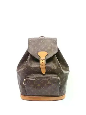 LOUIS VUITTON 1996 Gm Montsouris Monogram Canvas Backpack