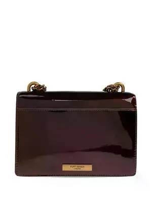 Kurt Geiger Heart Embellished Shoulder Bag - Brown