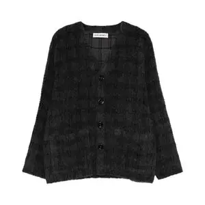 Our Legacy Check Hairy Wool Cardigan - Multicolor