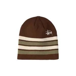 StÜssy Striped Skullcap - Brown
