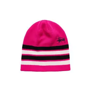 StÜssy Basic Striped Skullcap - Pink