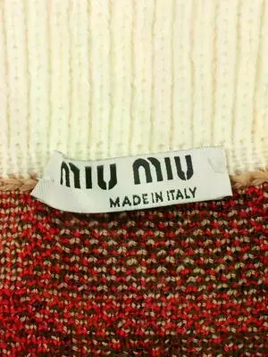Miu Miu 2010s Check Sequin Top