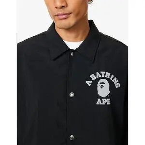 A BATHING APE Windstopper Logo-embroidered Coach Jacket - Black