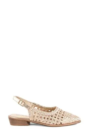 Seychelles Roxanne Slingback Flat - Gold