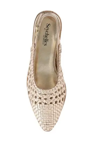 Seychelles Roxanne Slingback Flat - Gold