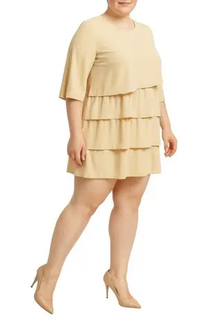 STANDARDS & PRACTICES Tiered Mini Dress