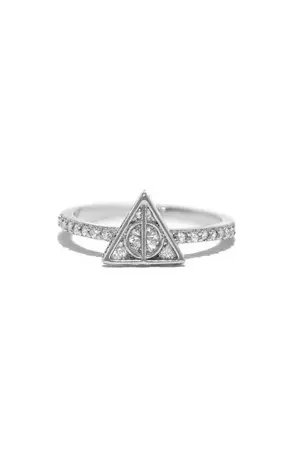 GIRLS CREW X Harry Potter™ Deathly Hallows Ring - Silver