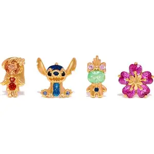 GIRLS CREW X Disney Lilo And Stitch Mismatched Stud Earrings - Gold
