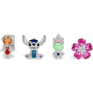 GIRLS CREW X Disney Lilo And Stitch Mismatched Stud Earrings - Silver