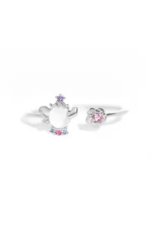 GIRLS CREW X Disney Beauty And The Beast Mrs. Potts Ring - Silver