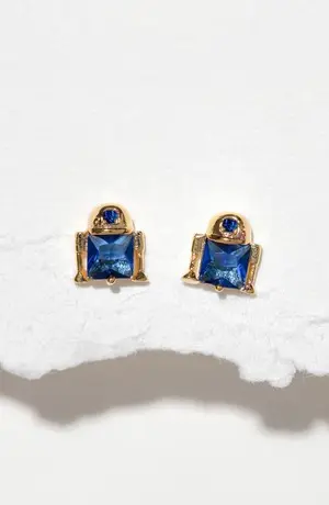 GIRLS CREW Star Wars R2d2 Stud Earrings - Gold
