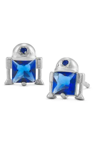GIRLS CREW Star Wars R2d2 Stud Earrings - Silver