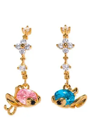 GIRLS CREW X Disney Love Experiment Hoop Earrings - Gold