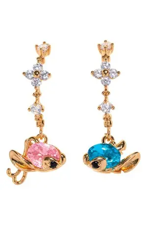 GIRLS CREW X Disney Love Experiment Hoop Earrings - Gold