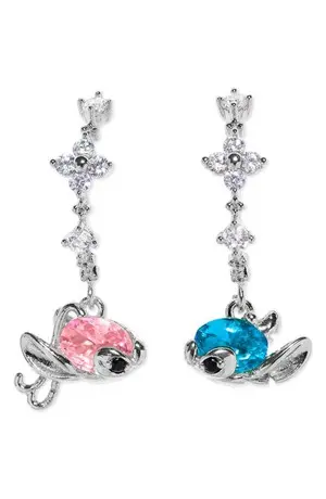 GIRLS CREW X Disney Love Experiment Hoop Earrings - Silver