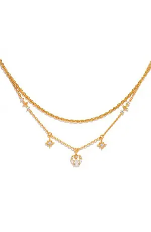 GIRLS CREW Star Wars Rebel Alliance Charm Necklace - Gold