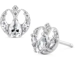 GIRLS CREW Star Wars™ Rebel Alliance Insignia Stud Earrings - Silver