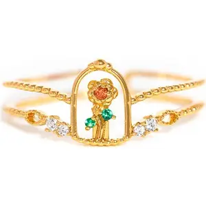 GIRLS CREW X Disney Beauty And The Beast Ring - Gold