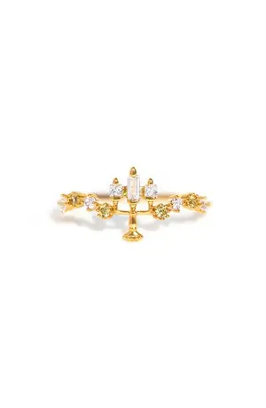 GIRLS CREW X Disney Beauty And The Beast Lumière Ring - Gold