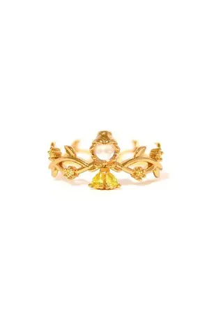 GIRLS CREW X Disney Beauty And The Beast Belle Ring - Gold