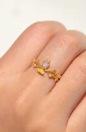 GIRLS CREW X Disney Beauty And The Beast Belle Ring - Gold