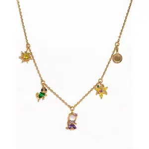 GIRLS CREW X Disney Tangle Charm Necklace - Gold