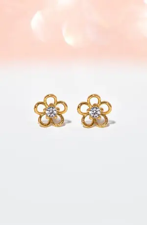 GIRLS CREW Teeny Tiny Flower Stud Earrings