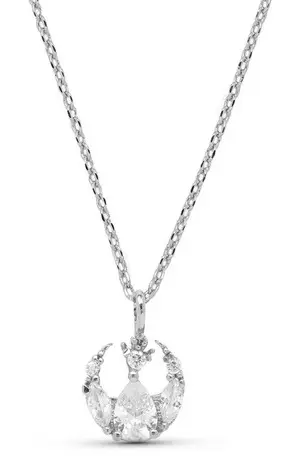 GIRLS CREW Star Wars™ Rebel Alliance Insignia Pendant Necklace - Silver