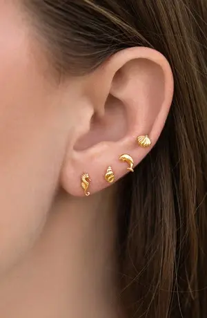 GIRLS CREW Coastal Creatures Stud Earrings Set