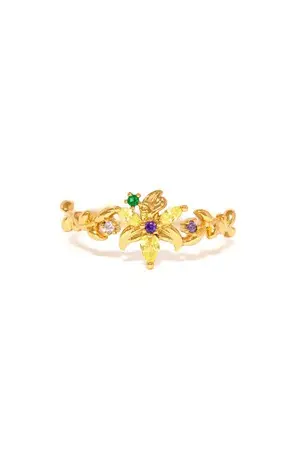 GIRLS CREW X Disney Tangled Sundrop Flower Ring - Gold