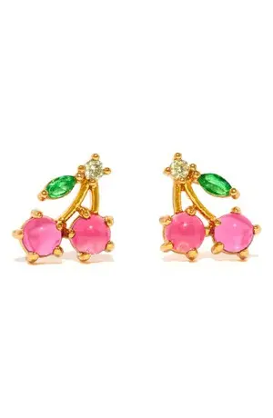 GIRLS CREW Cherry Stud Earrings - Gold