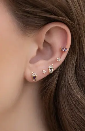GIRLS CREW It's Boba Time Stud Earrings