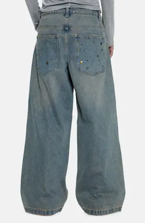 JADED LONDON Bolted Studded Colossus Jeans