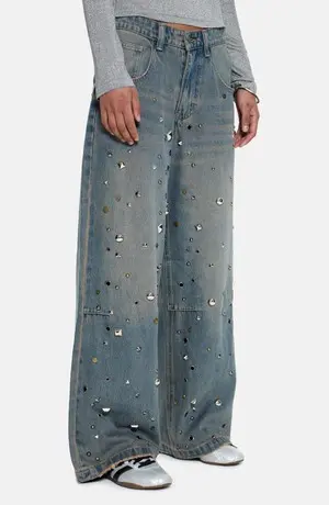 JADED LONDON Bolted Studded Colossus Jeans