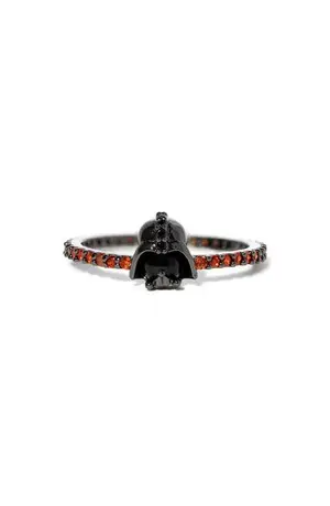 GIRLS CREW Star Wars™ Lord Vader Cubic Zirconia Ring - Gunmetal