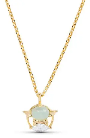 GIRLS CREW Star Wars Grogu Pendant Necklace - Gold