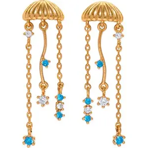 GIRLS CREW Jellyfish Drop Earrings - Gold