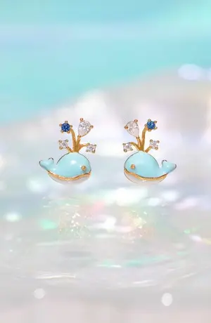 GIRLS CREW Whale Stud Earrings