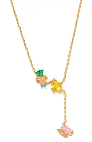 GIRLS CREW X Disney Alice In Wonderland Y-necklace - Gold