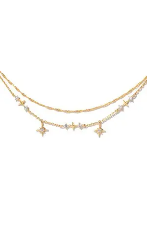 GIRLS CREW Wandering Stars Necklace - Gold