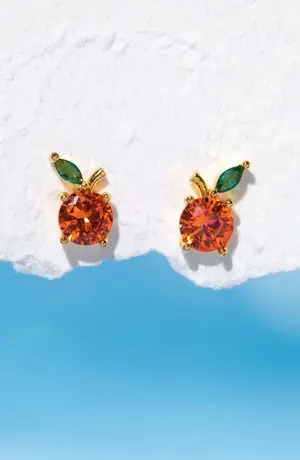 GIRLS CREW Orange Stud Earrings