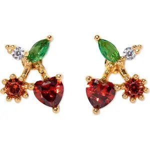GIRLS CREW Cherry Stud Earrings - Gold