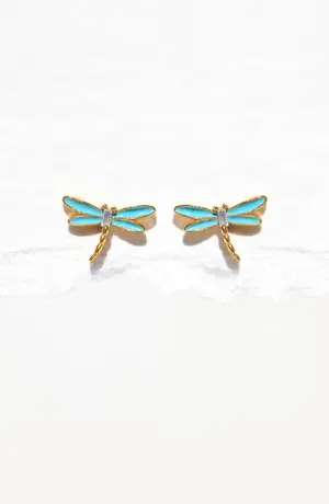 GIRLS CREW Dragonfly Stud Earrings