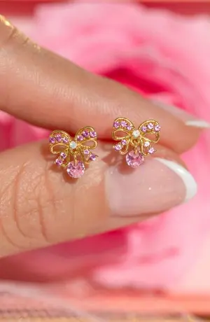 GIRLS CREW Love Knot Bow Stud Earrings