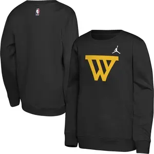 JORDAN BRAND Youth Golden State Warriors Courtside Statement Edition Sweatshirt - Black